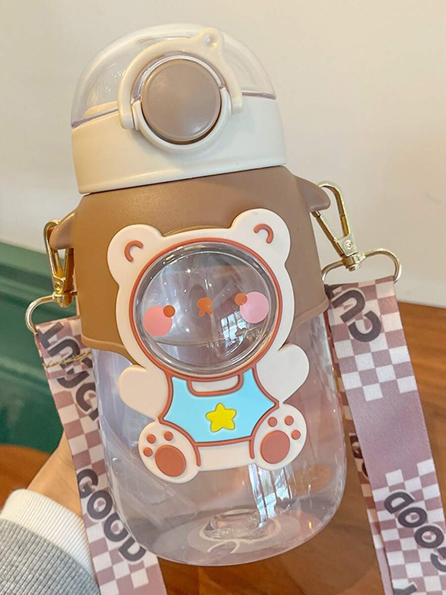 1pc 720ml Brown Bear-Shaped Water Bottle | SHEIN USA