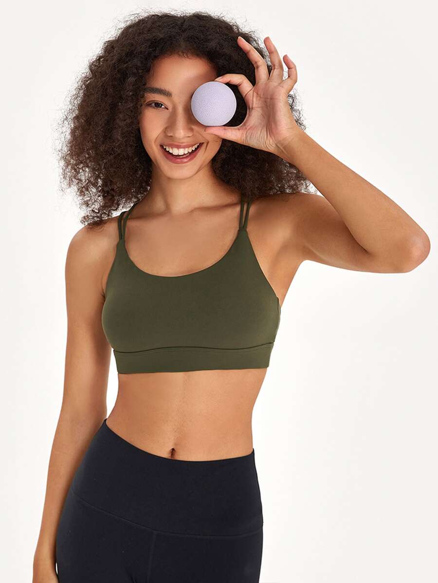 Glowmode Shein Glowmode X Marika Sila Featherfit™ Strappy Back Sports Bra Tank Top Low Impact