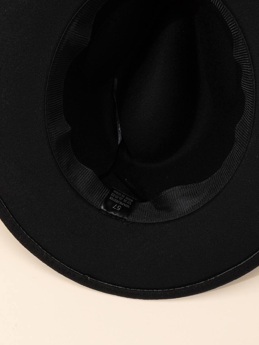 Solid Fedora Hat Cowboy Hat Cowgirl Hat | SHEIN USA