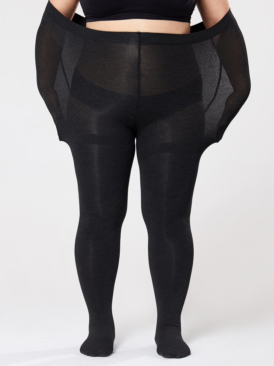 Solid Plus Size Tights | SHEIN USA