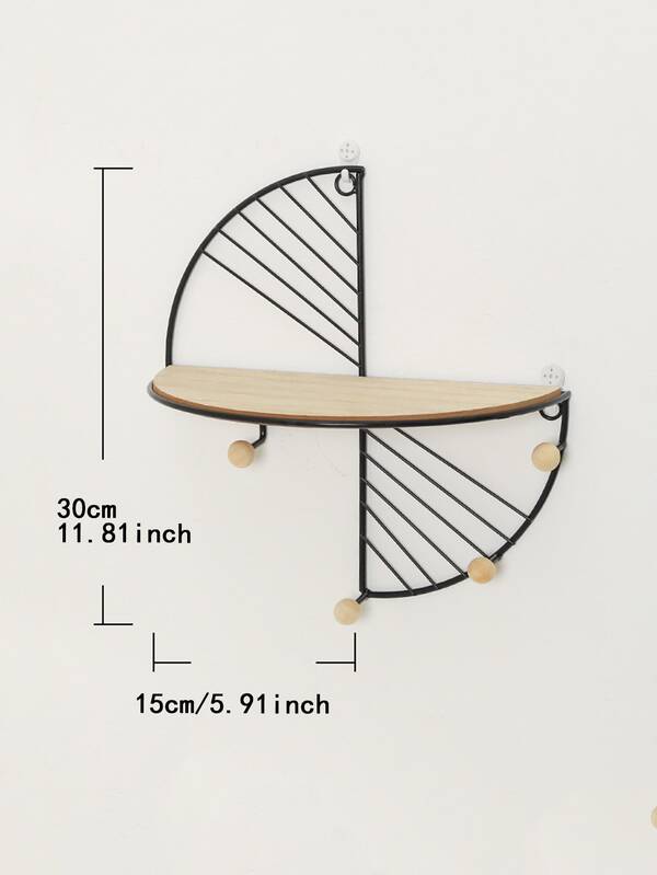 1pc Geometric Design Wall Mounted Storage Rack | SHEIN USA