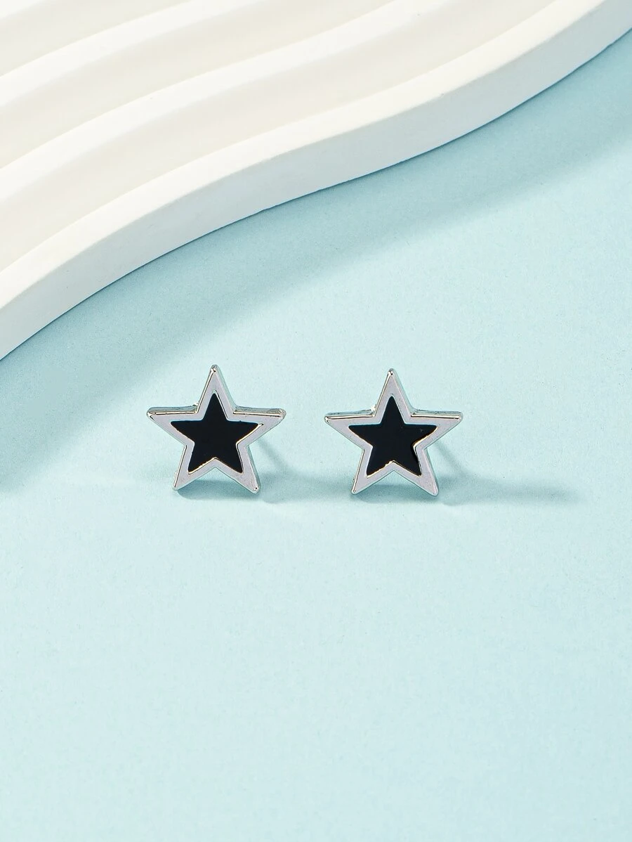 Star Design Stud Earrings | SHEIN UK