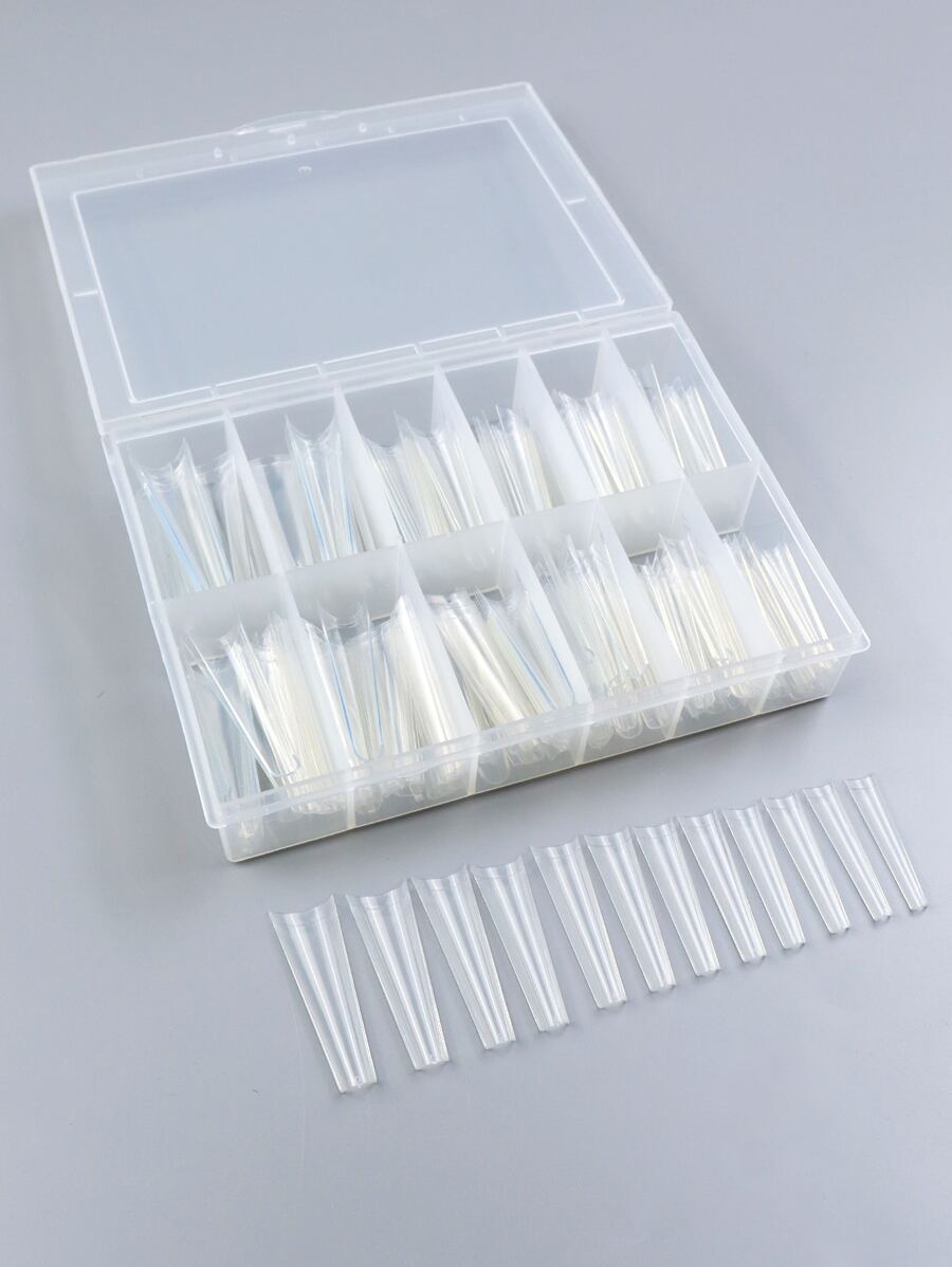 Hot Sales 240pcs Box Xxl Crystal Traceless Clear False Tip French