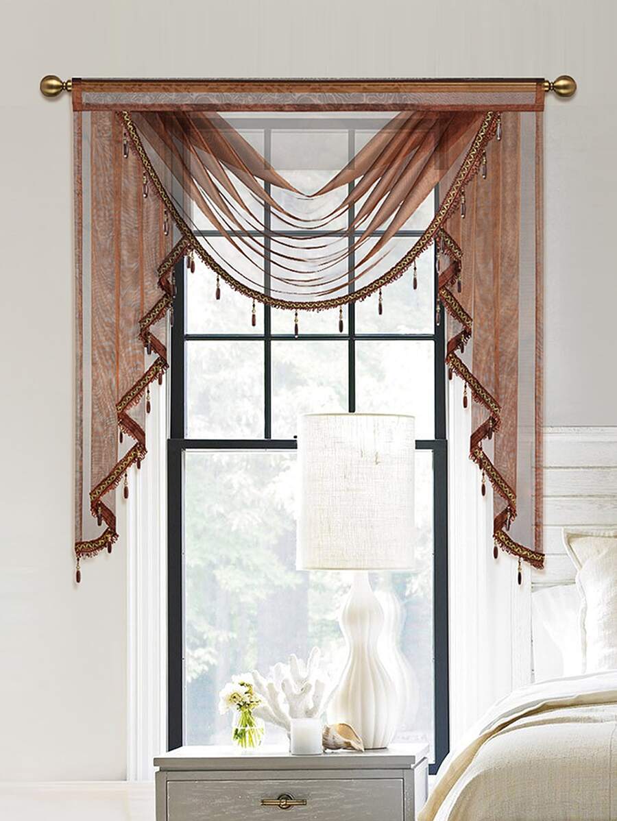 Bead Decor Window Valance | SHEIN USA