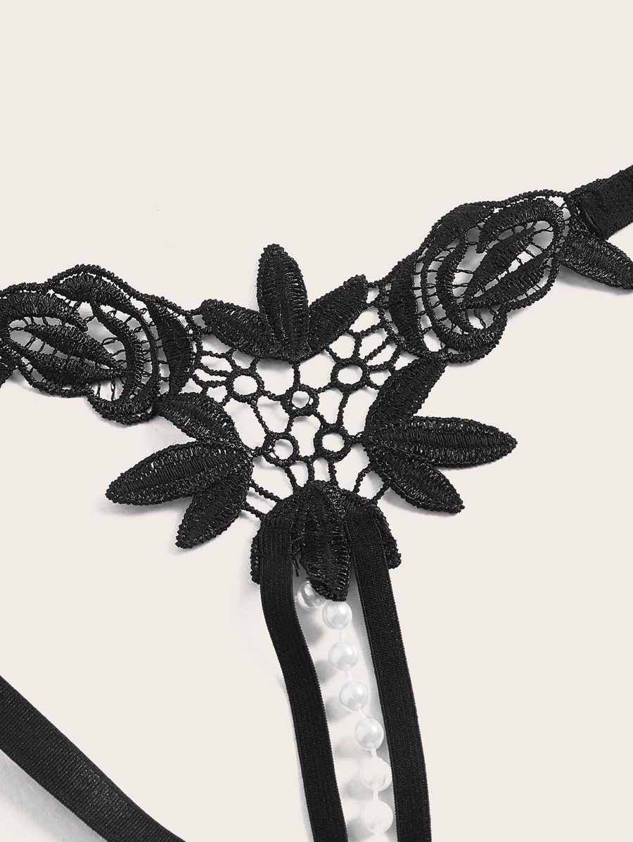 Spider Web Pattern Crotchless Thong | SHEIN USA