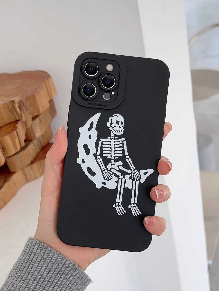 Skeleton Pattern Phone Case | SHEIN USA