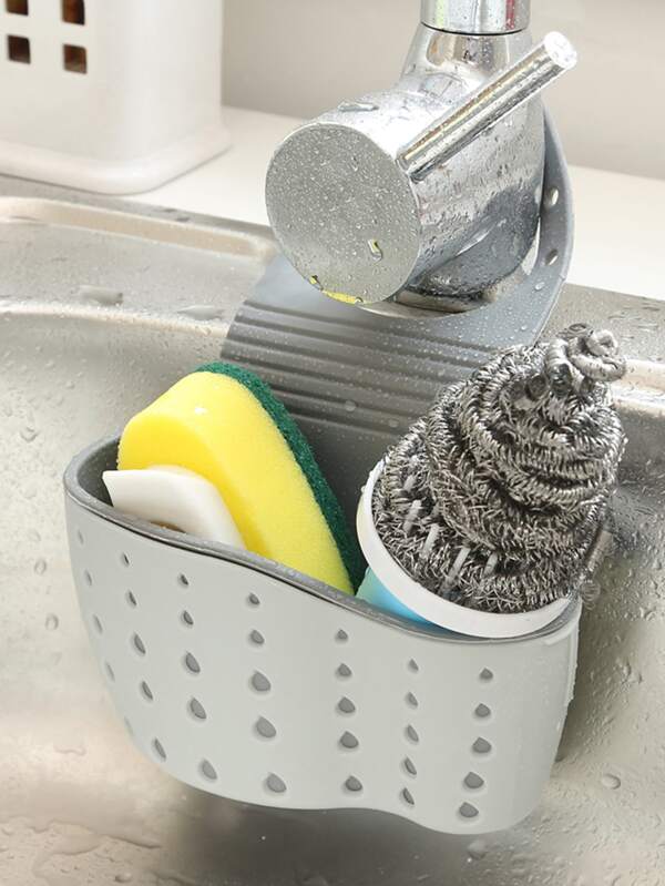 1pc Kitchen Organizer, Adjustable Snap Sink Sponge Holder, Kitchen ...