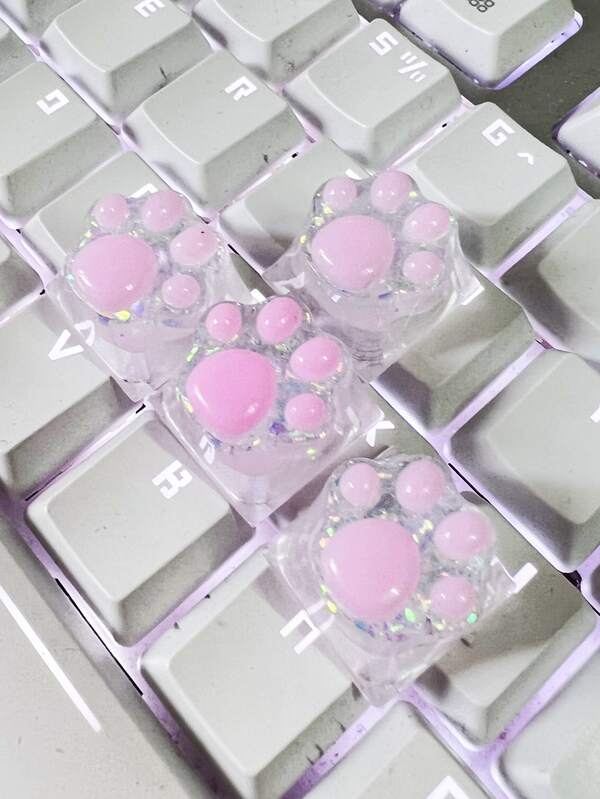 4pcs Paw Design Keyboard Key Cap | SHEIN USA