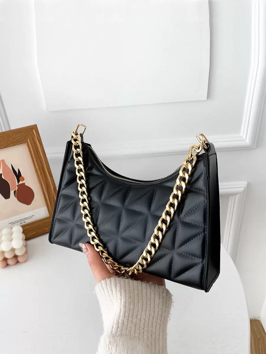 Quilted Detail Chain Bag | SHEIN USA