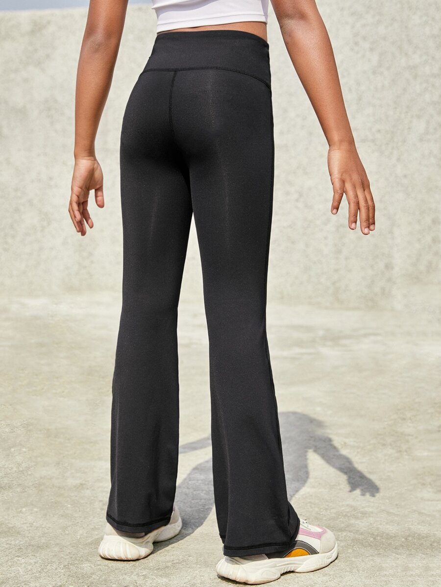 SHEIN Tween Girl High Waist Flare Leg Pants | SHEIN USA