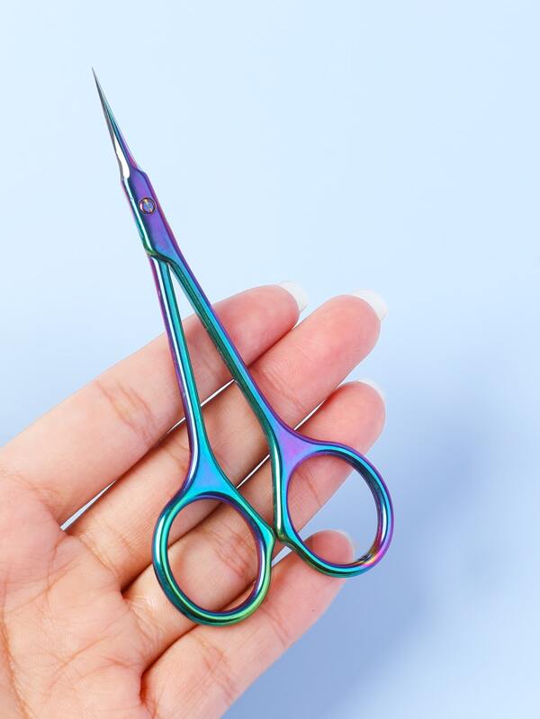 1pc Straight Stainless Steel Nail Cuticle Manicure Scissor Set Multi ...