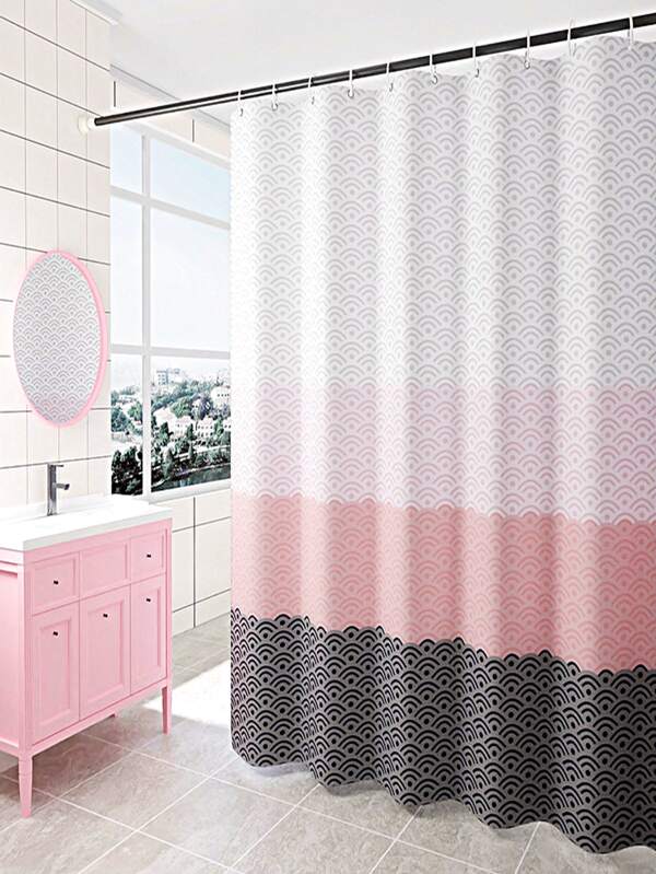 Fish Scale Pattern Shower Curtain | SHEIN USA