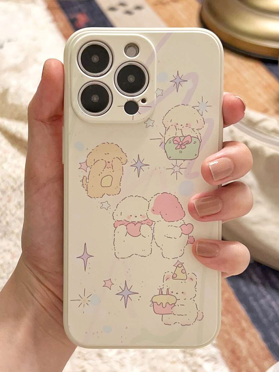 Cartoon Dog Print Phone Case | SHEIN USA