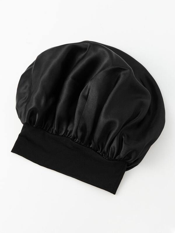 Solid Satin Hair Bonnet | SHEIN UK