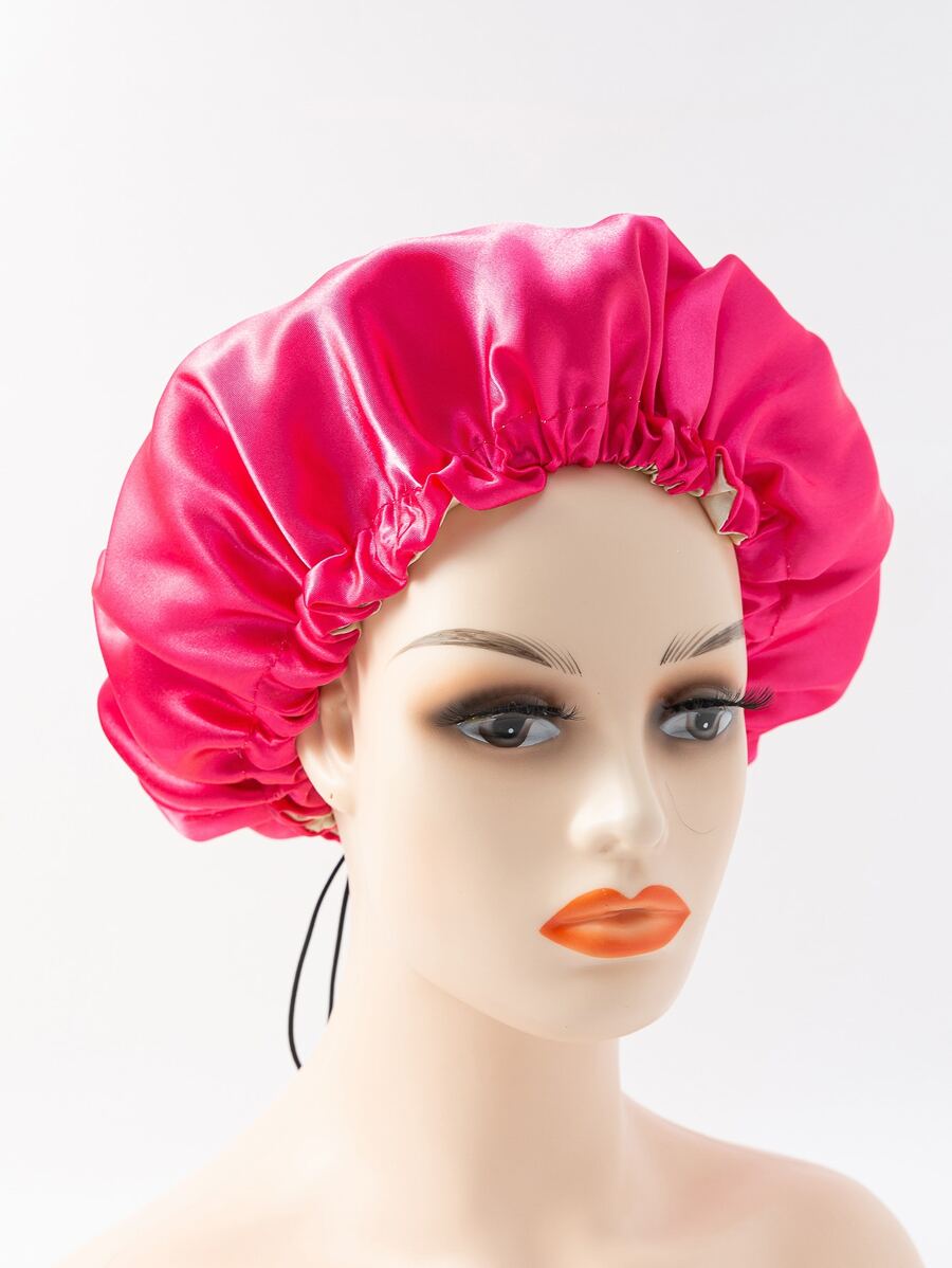 Drawstring Detail Satin Hair Bonnet | SHEIN USA
