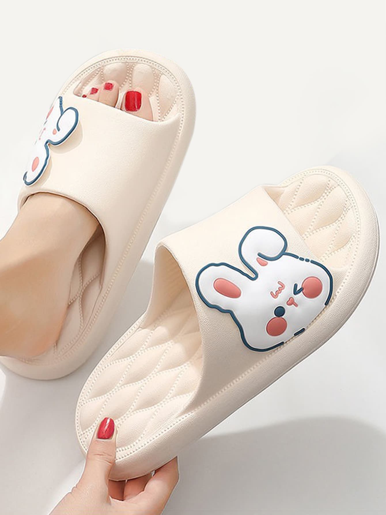 Cartoon Rabbit Pattern Slides | SHEIN
