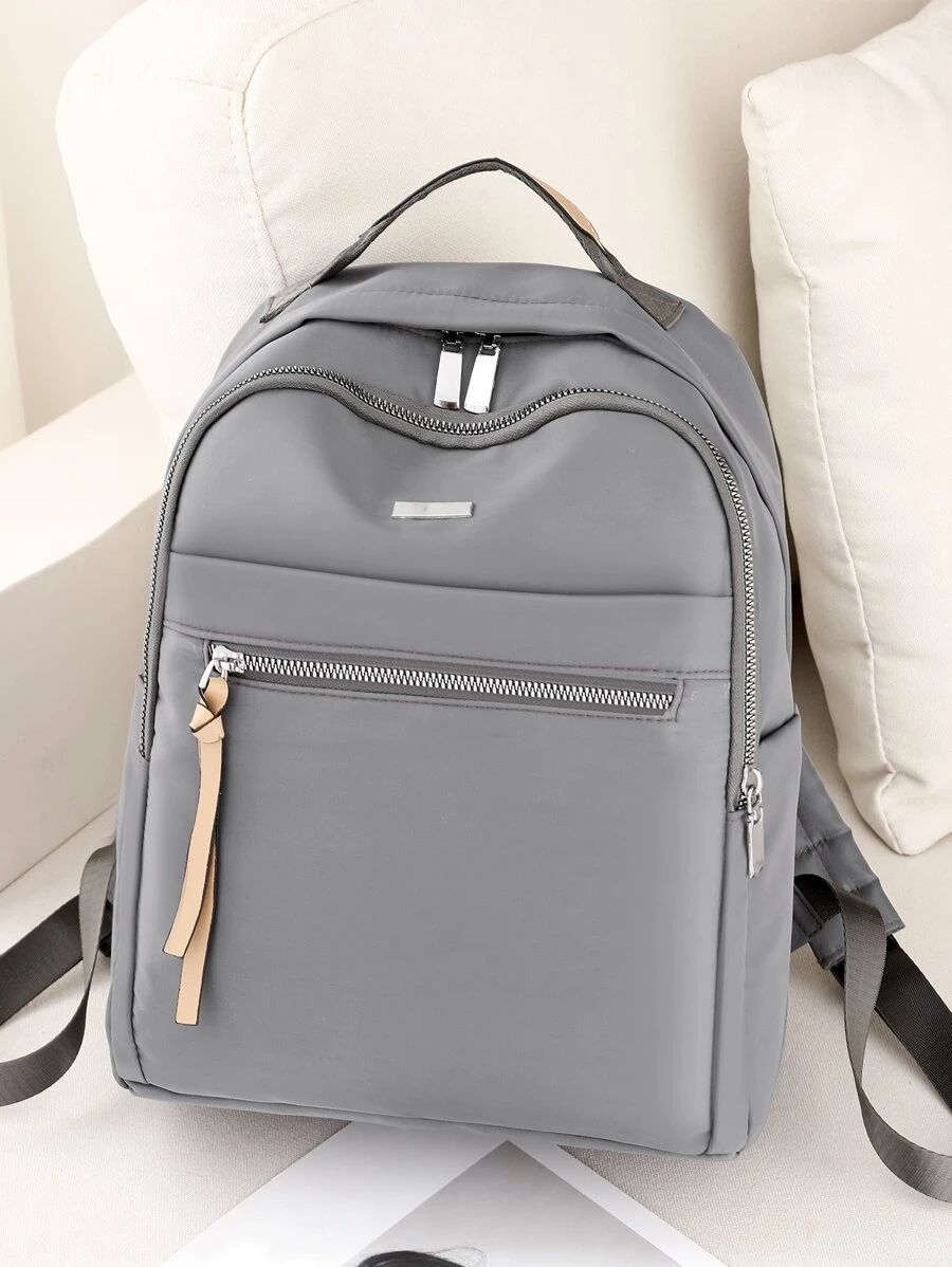 Zip Front Functional Backpack | SHEIN USA