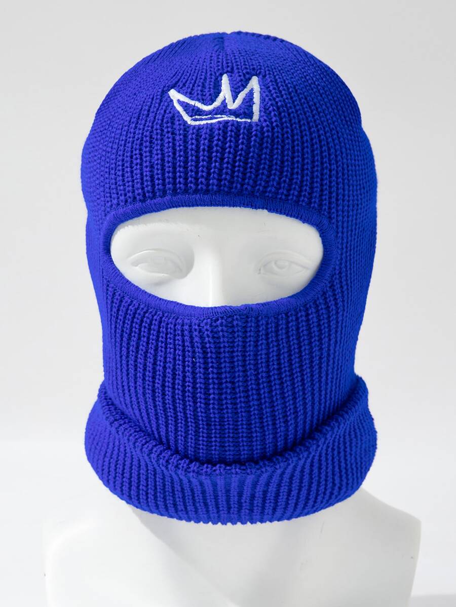 Men Crown Embroidered Balaclava | SHEIN USA