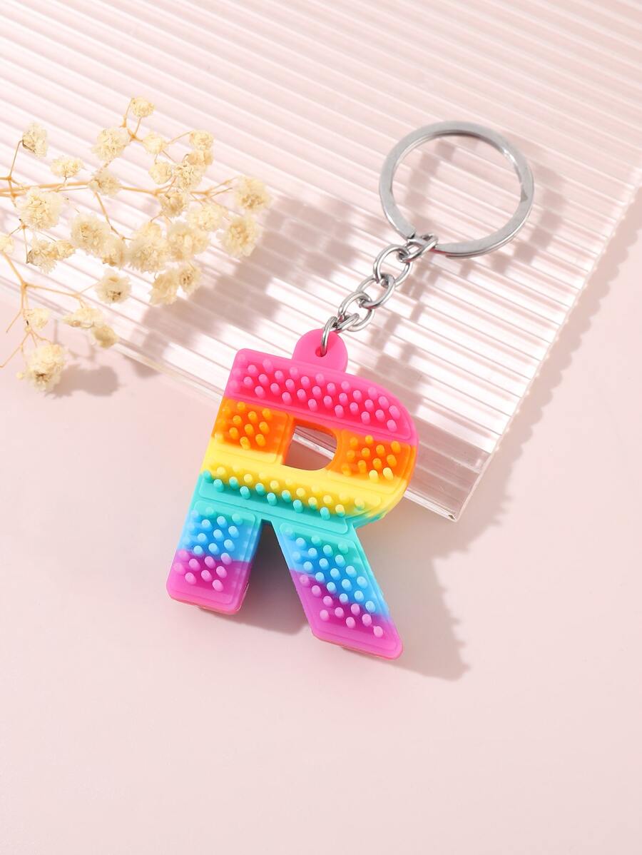 Letter Design Fidget Toy Charm Keychain | SHEIN USA