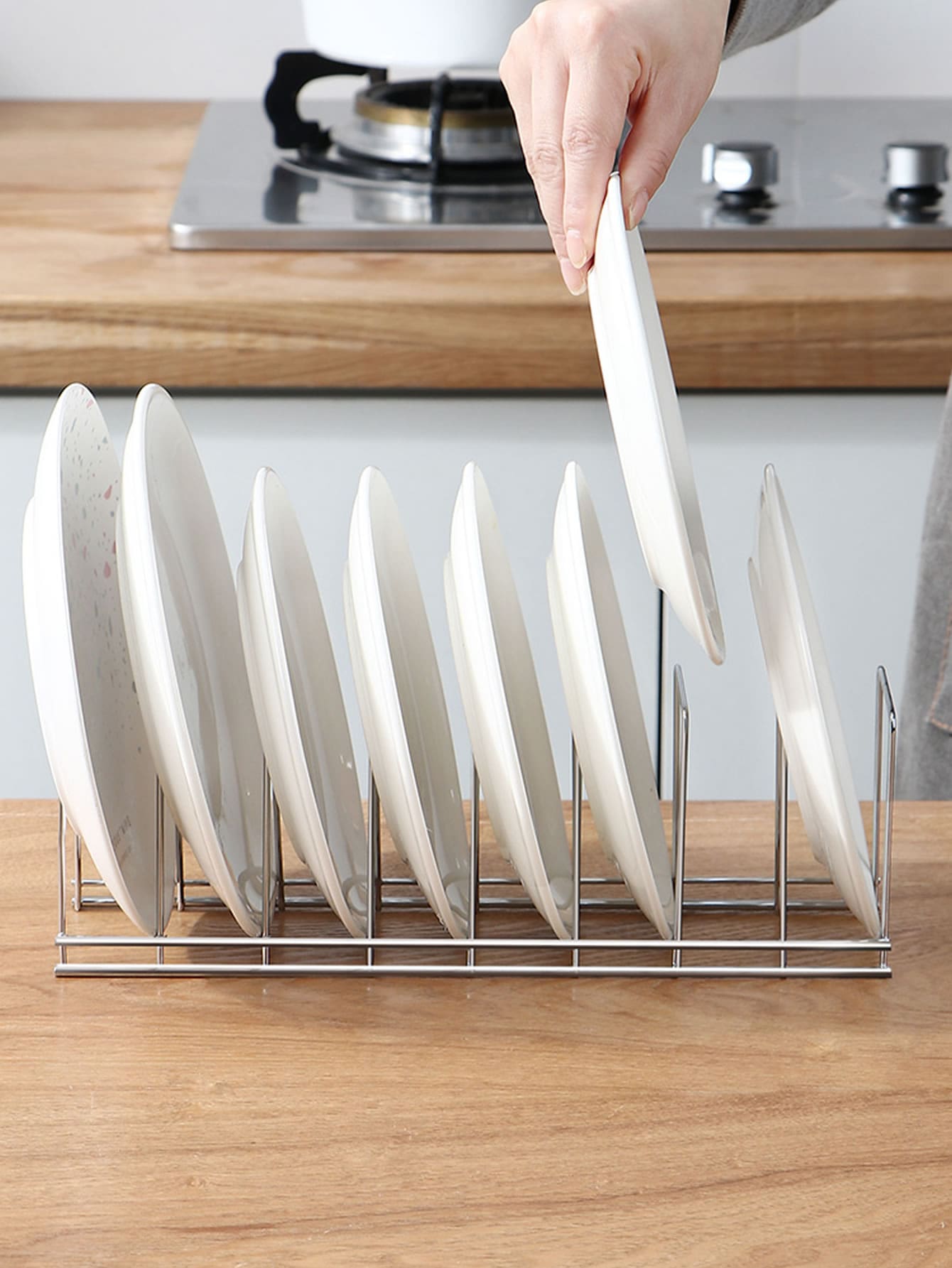 1pc Iron Dish Storage Rack | SHEIN USA
