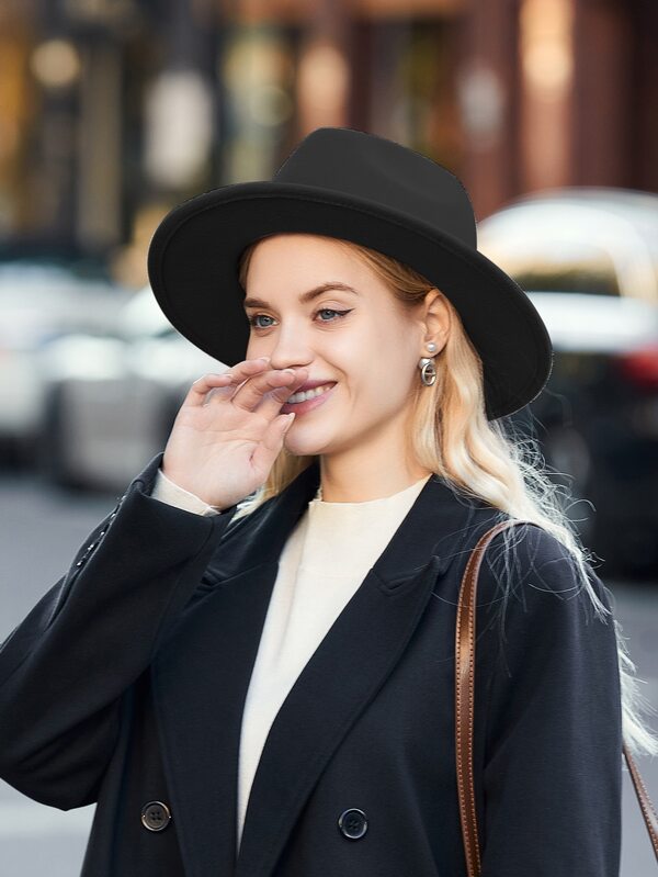 Solid Fedora Hat | SHEIN USA