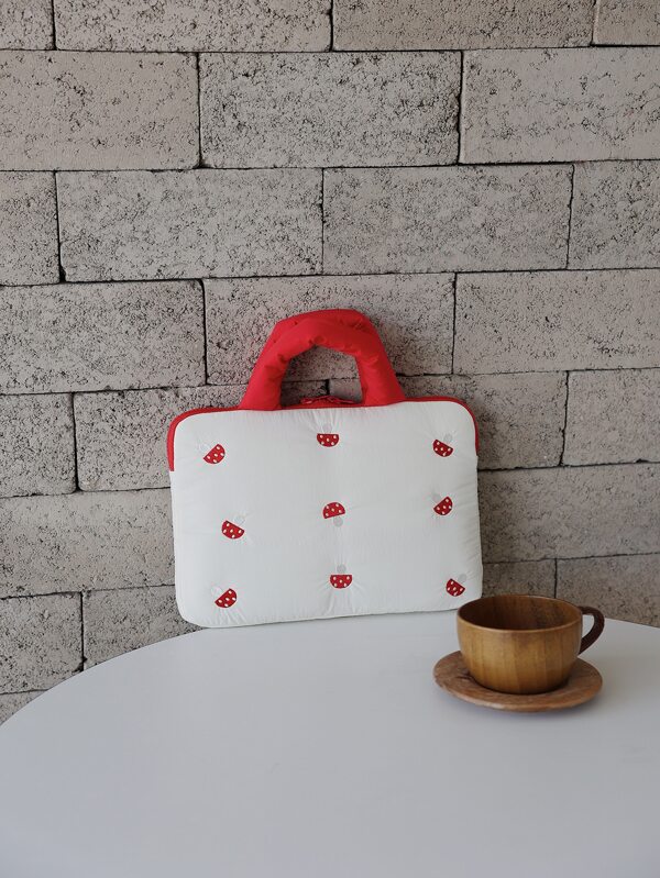 11 Inch Mushroom Embroidered Laptop Bag | SHEIN USA
