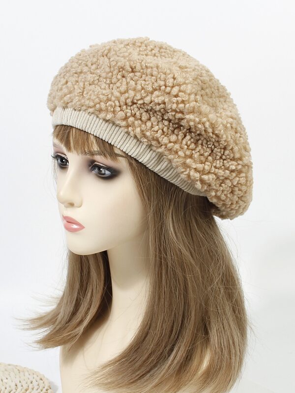 Solid Fluffy Beret | SHEIN USA