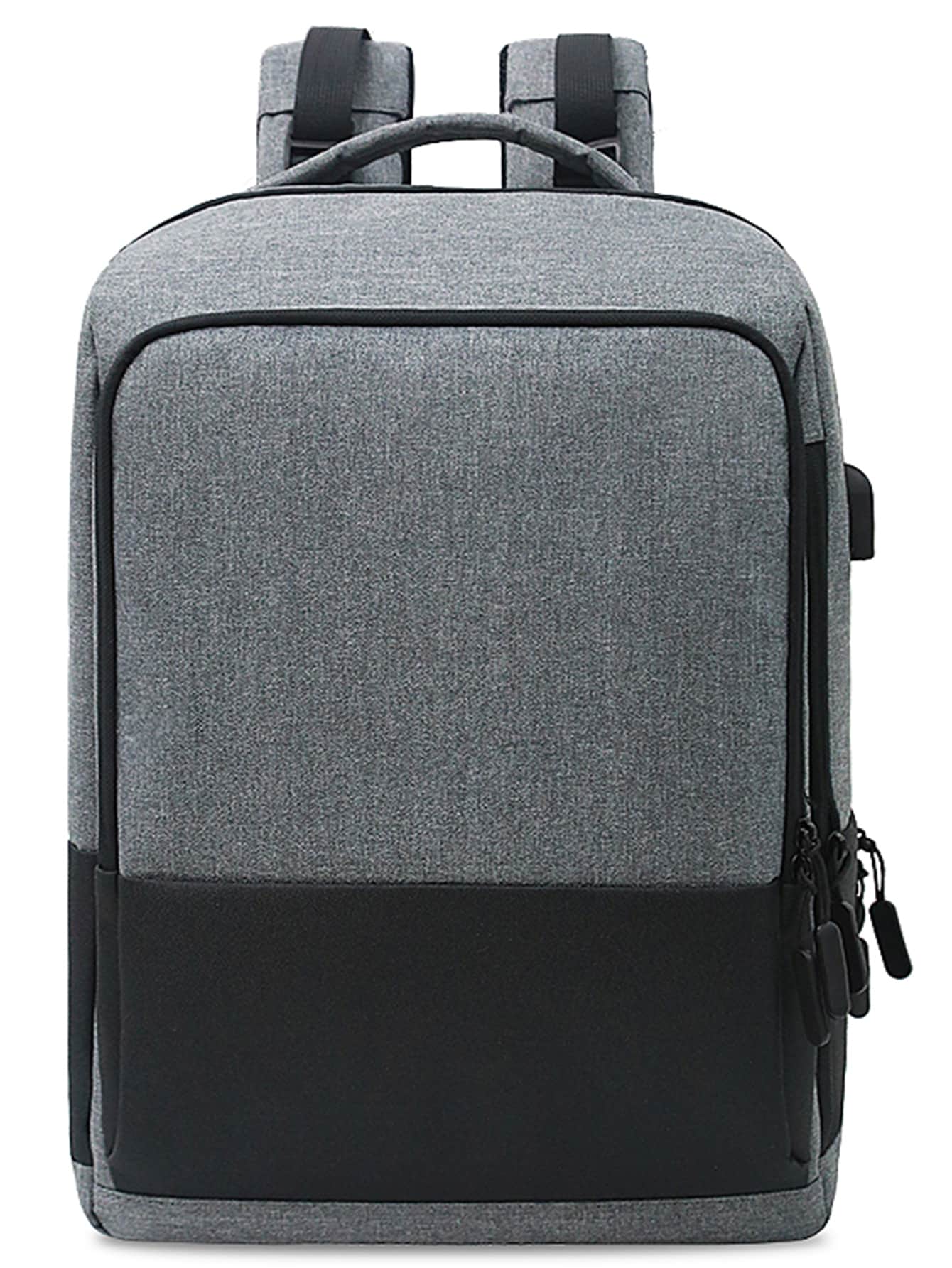 Men Two Tone Laptop Backpack | SHEIN USA