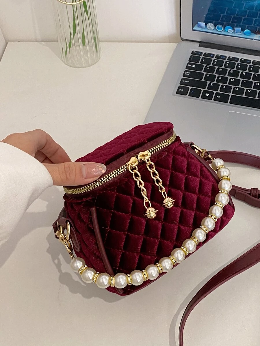 Argyle Princess Faux Pearl & Rhinestone Pearl Chain & Decor Mini ...