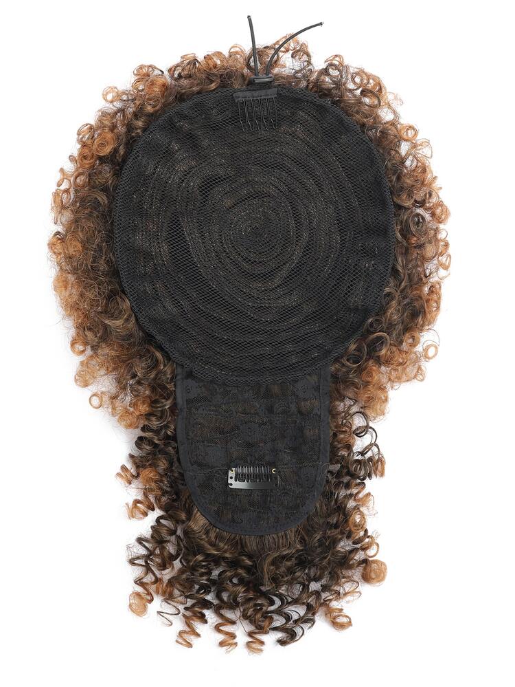 Afro Short Curly Synthetic Hair Topper | SHEIN