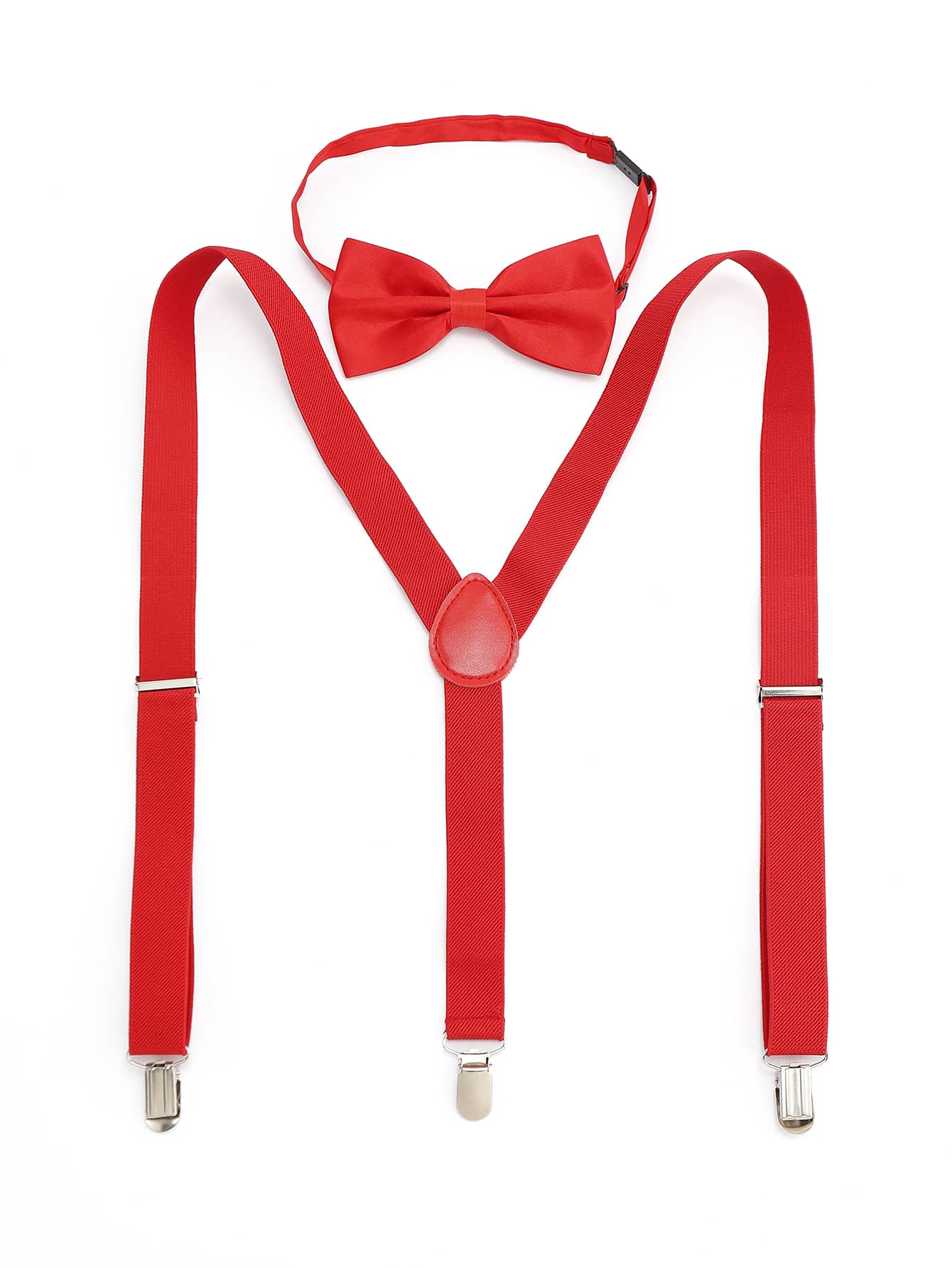 Men Solid Bow Tie & Suspenders | SHEIN USA