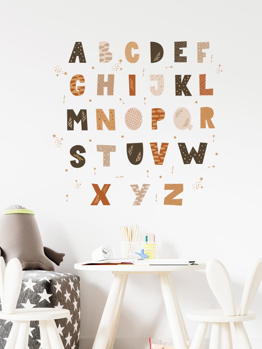Letter Design Wall Sticker, Stickers, Wall Decal, Vinly Decal For Home ...