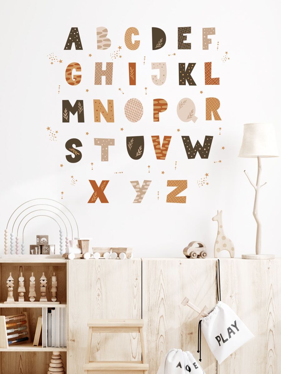 Letter Design Wall Sticker, Stickers, Wall Decal, Vinly Decal For Home ...