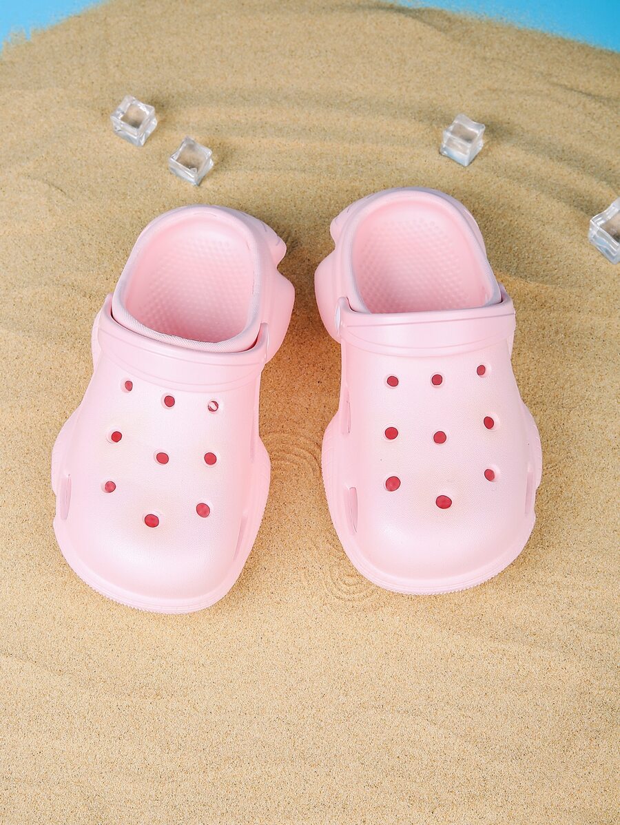 Girls Hollow Out Vented Clogs EVA Clogs Pink | SHEIN USA