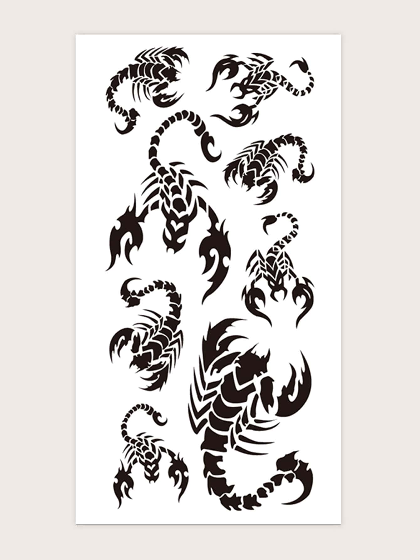 Tattoo Sticker,1 Sheet Scorpion Print Temporary Tattoos For Men,Tattoo ...