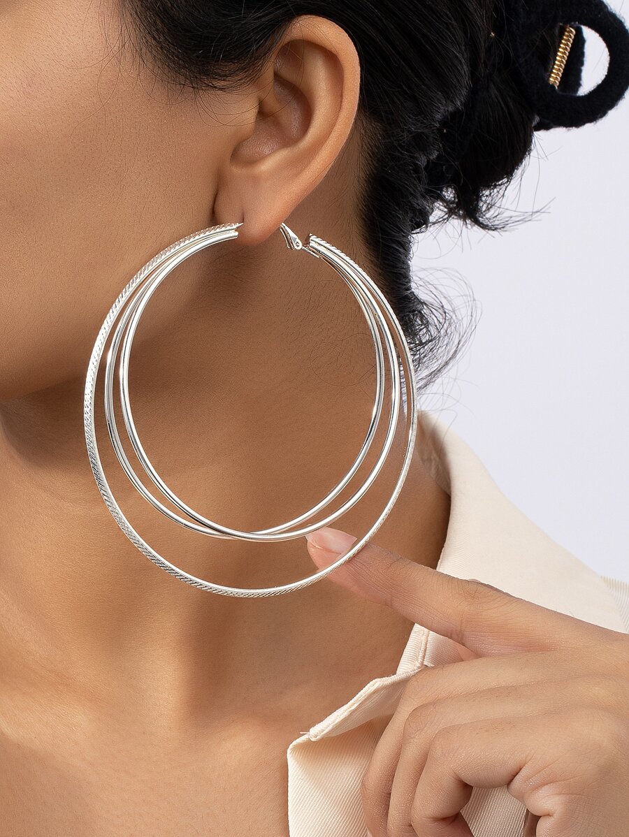 Layered Hoop Earrings | SHEIN USA