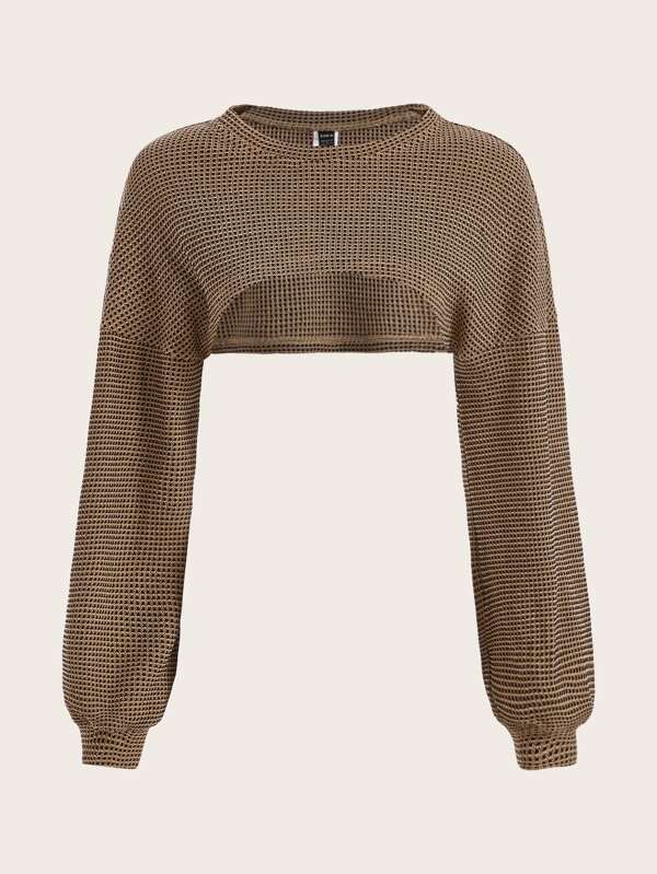 Is That The New Drop Shoulder Super Crop Top Without Cami Top ??| ROMWE USA