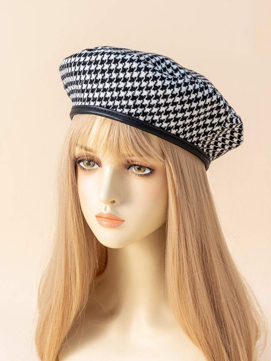 Boina con patrón geométrico | Moda de Mujer | SHEIN México