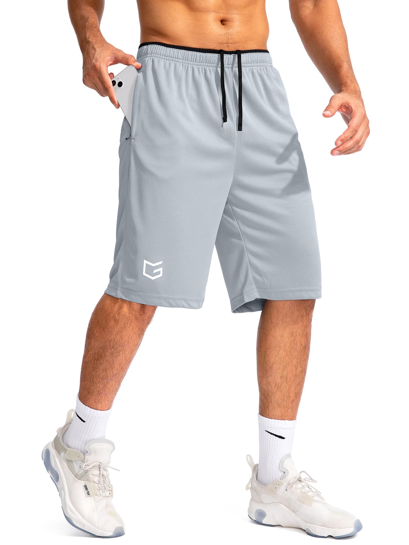 G Gradual G Gradual Boyfriend Style Men Basketball Shorts Graphic Print ...