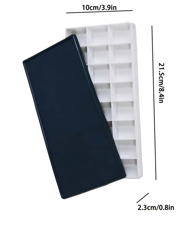 1pc 24 Grid Paint Tray Palettes For Acrylic Paint, Color Palette With ...