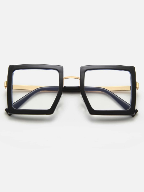 1pair Square Frame Eyeglasses For Daily Decoration | SHEIN USA