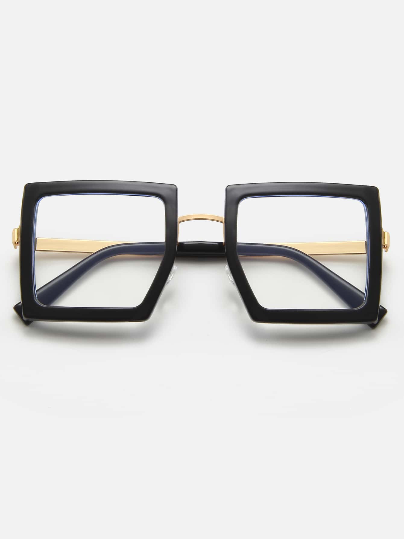 1pair Square Frame Eyeglasses For Daily Decoration | SHEIN UK