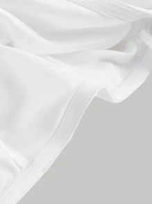 SHEIN MOD Off Shoulder Exaggerated Ruffle Trim Ruched Mesh Bodycon ...