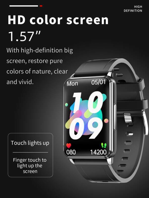 Heart Rate Monitoring Square Smart Watch | SHEIN USA