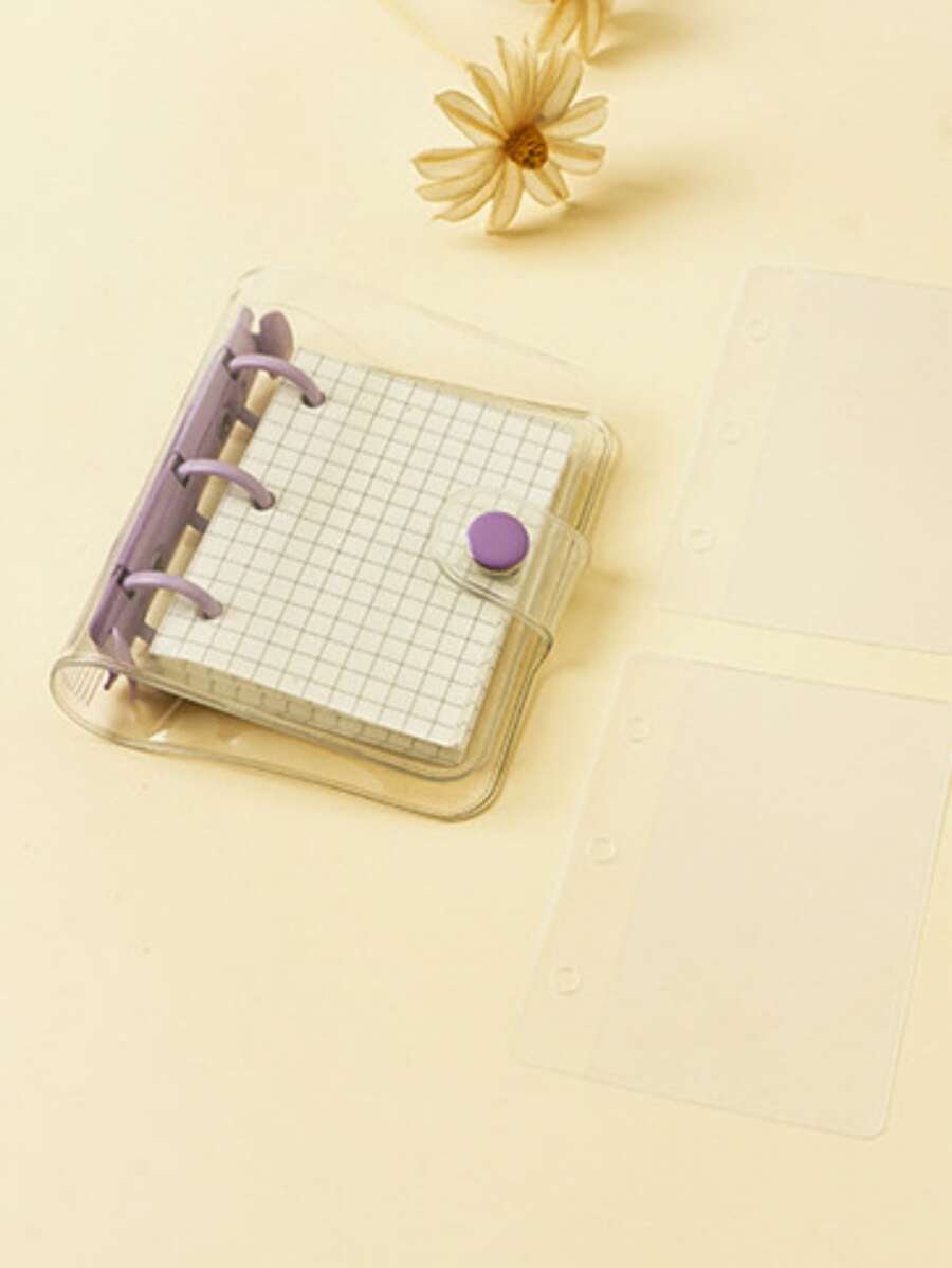 1pc Plain Mini Loose-leaf Notebook | SHEIN USA