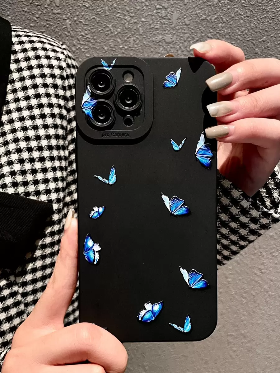 Butterfly Pattern Phone Case | SHEIN USA