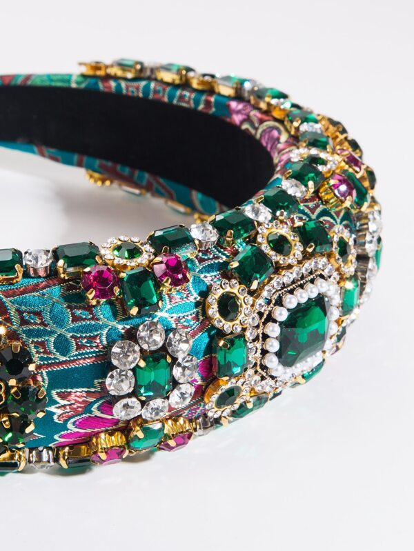 Faux Pearl & Cubic Zirconia Decor Headband | SHEIN USA