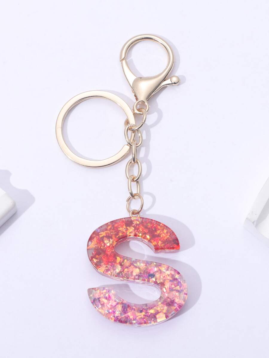 Letter Charm Keychain | SHEIN USA