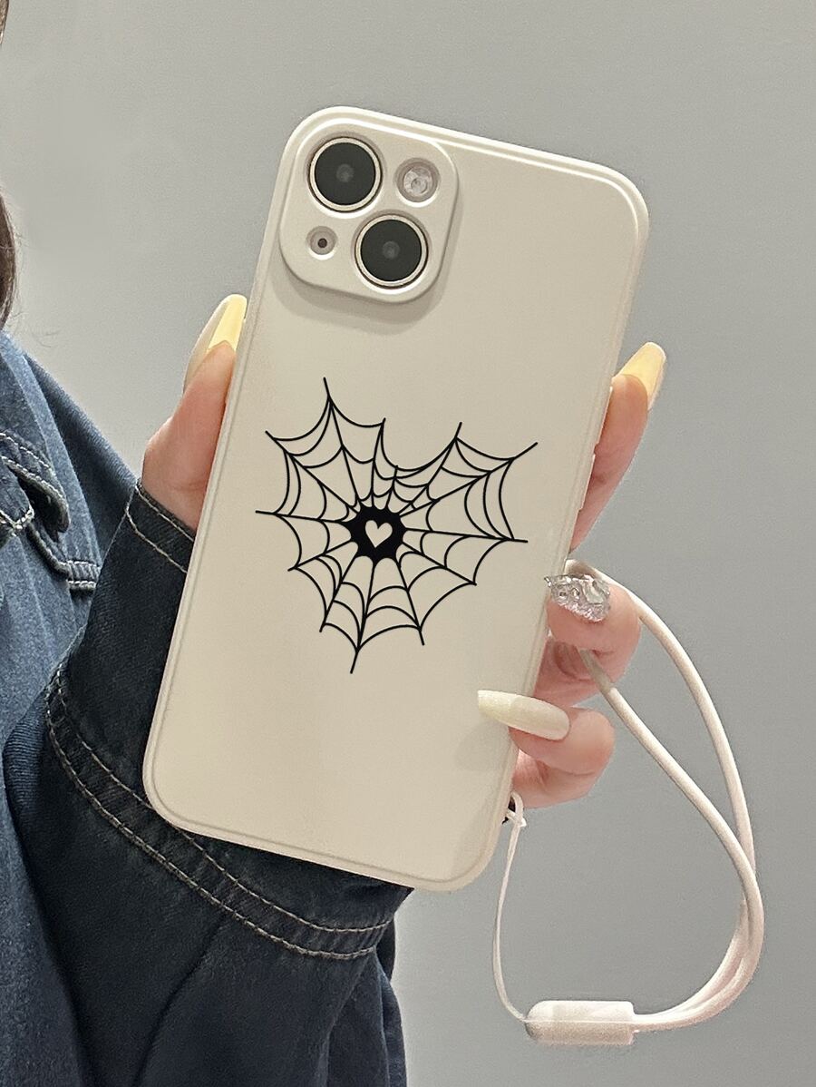 Etui na telefon z malowanej strony Tpu na Halloween 1 szt. ze smyczą ...