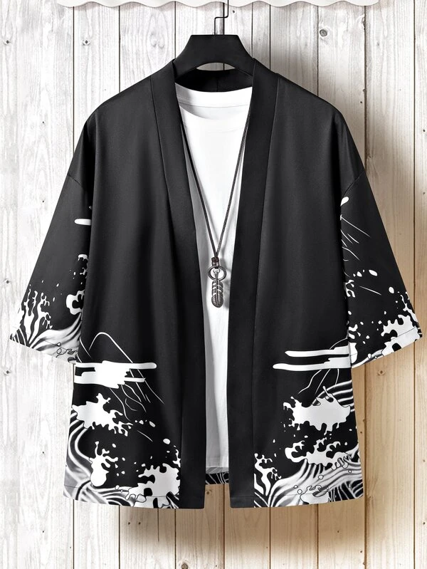 Manfinity EMRG Boho Grafisch Overhemd voor man | SHEIN Nederland